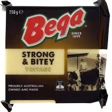 BEGA CHEDDAR VINTAGE STRONG 250G (U) – Kitchen Convenience: Ingredients ...