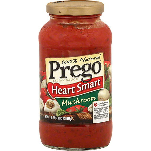 PREGO HEART SMART MUSHROOM ITALIAN SAUCE 666G/23.5OZ (U) – Kitchen ...