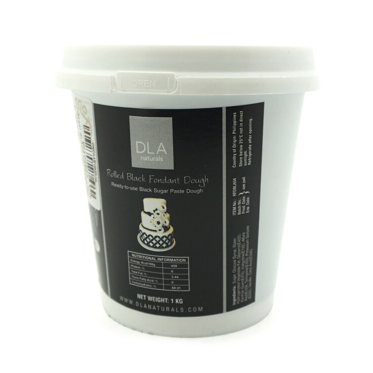 SL047 BLACK FONDANT "DLA" 1KG (C) – Kitchen Convenience: Ingredients ...