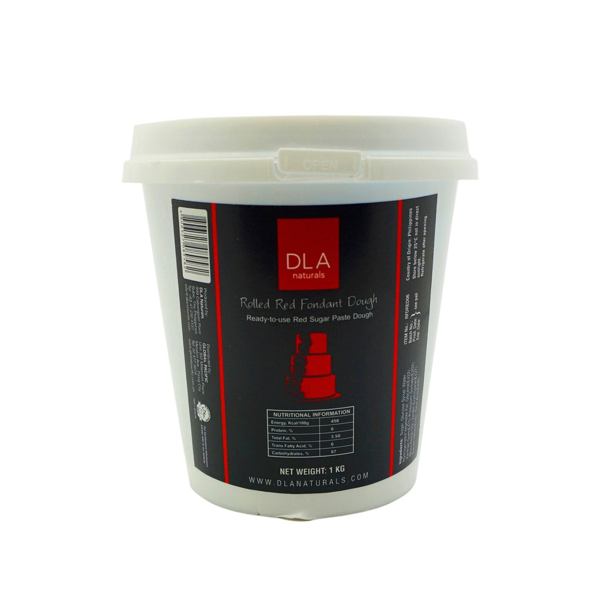 SL047 RED FONDANT "DLA" 1KG (C) – Kitchen Convenience: Ingredients ...