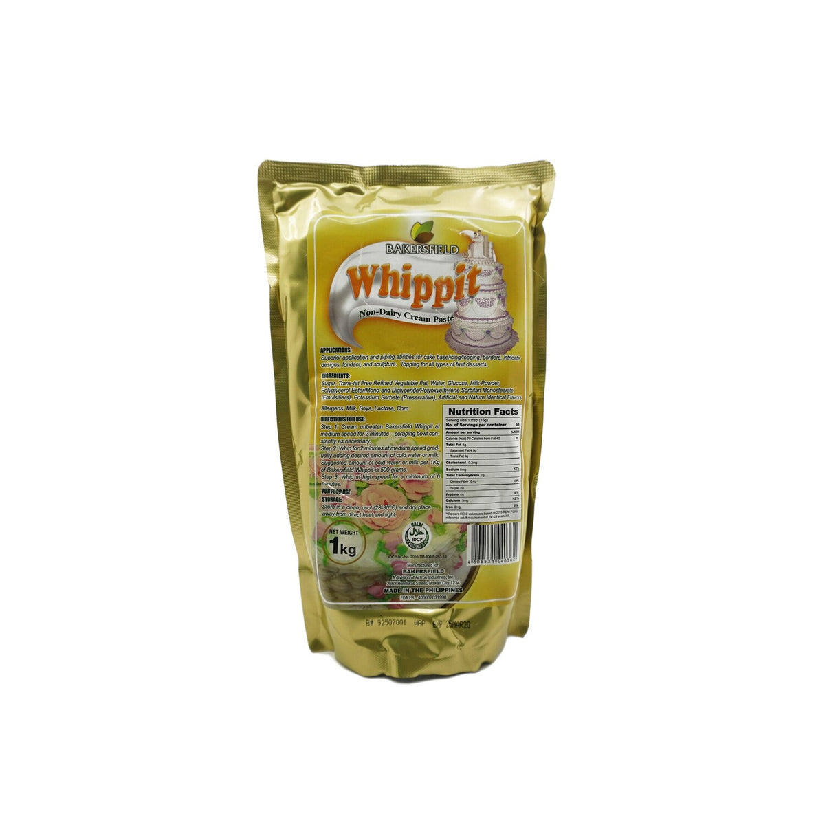 WHIPPIT PASTE 1KG "BAKERSFIELD" (C) – Kitchen Convenience: Ingredients ...
